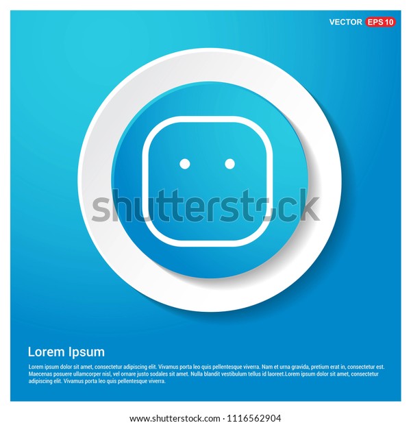 Smiley Icon Face Icon Abstract Blue Stock Vector (Royalty Free ...