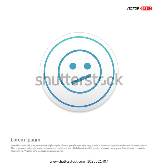 Smiley Icon Face Icon Hexa White Stock Vector (Royalty Free) 1023821407 ...