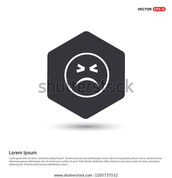 Smiley Icon Face Icon Hexa White: เวกเตอร์สต็อก (ปลอดค่าลิขสิทธิ์ ...