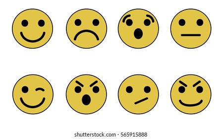 Smiley Icons Batch Vector Illustration: เวกเตอร์สต็อก (ปลอดค่าลิขสิทธิ์ ...