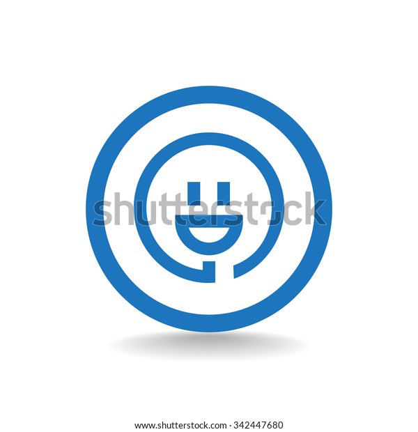 Smiley Plug Vector Icon Stock Vector (Royalty Free) 342447680 ...