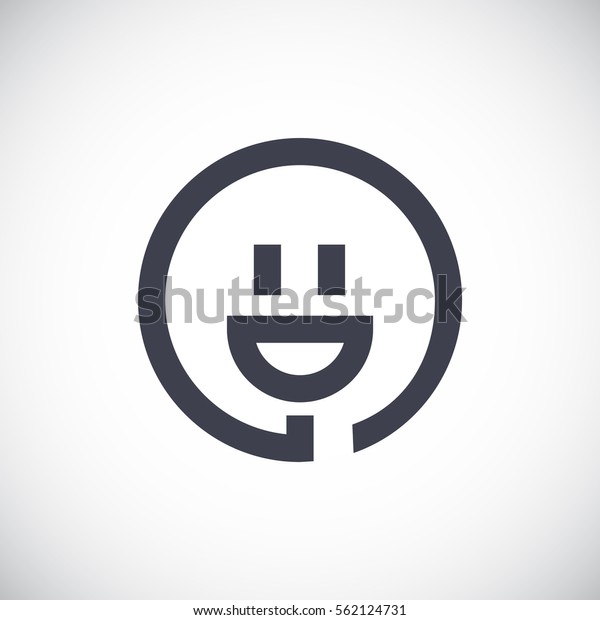 Smiley Plug Vector Icon Stock Vector (Royalty Free) 562124731 ...