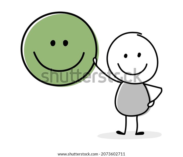 Smiley Stickman Emoticon Symbol Vector Stock Vector (Royalty Free ...