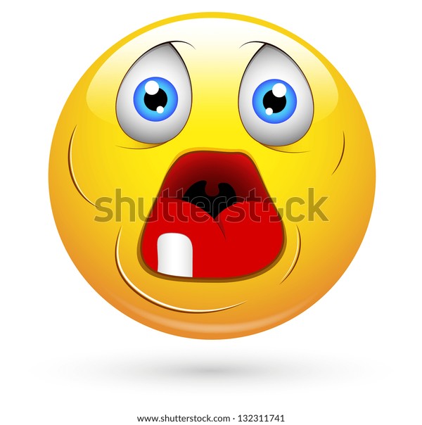 Smiley Vector Illustration Dumb Old Face Arkivvektor (royaltyfri ...