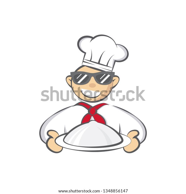 Smiling Chef Cartoon Character On White Stock Vector (Royalty Free ...