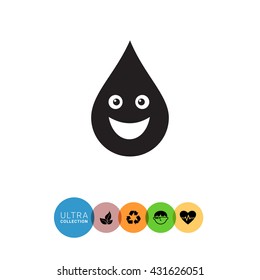 Smiling Drop Icon Stock Vector (Royalty Free) 431626051 | Shutterstock