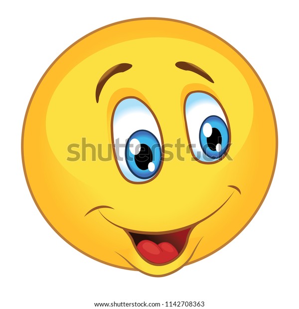 Smiling Emoticon Vector Illustration Stock Vector (Royalty Free ...