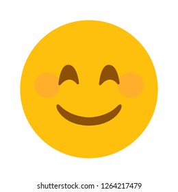 Smiling Face Emoji Vector Stock Vector (Royalty Free) 1264217479 ...