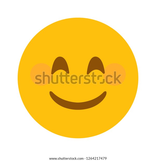 Smiling Face Emoji Vector Stock Vector (Royalty Free) 1264217479 ...