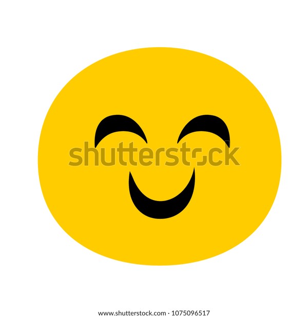 Smiling Face Smiling Eyes Stock Vector (Royalty Free) 1075096517 ...
