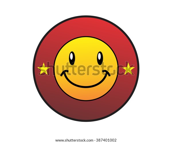 Smiling Face Glad Happy Emoticon Face Stock Vector (Royalty Free ...
