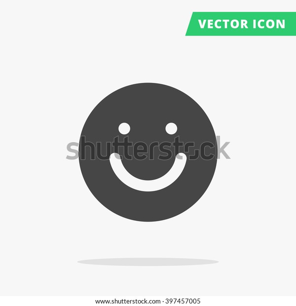 Smiling Face Sign Classic Smile Vector Stock Vector (Royalty Free ...
