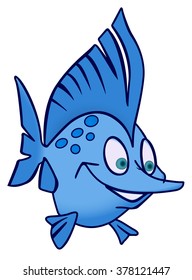 Smiling Fish Cartoon Stock Vector (Royalty Free) 378121447 | Shutterstock