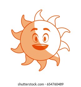 Smiling Funny Cartoon Sun Stock Vector (Royalty Free) 654760489 ...