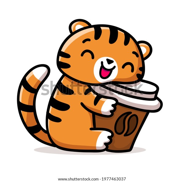 Smiling Hand Drawn Cartoon Vector Tiger Stock Vector (Royalty Free ...
