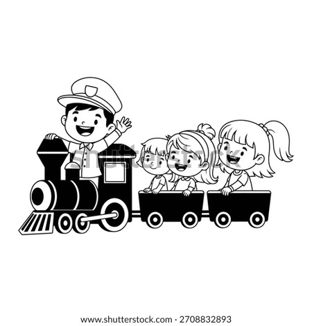 Train Conductor Drawing | Free download on ClipArtMag