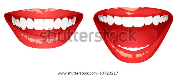 Smiling Mouth Stock Vector (Royalty Free) 63723217 | Shutterstock