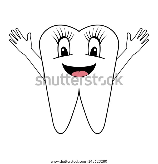Smiling Tooth Hands Vector Stock Vector (Royalty Free) 145623280 ...