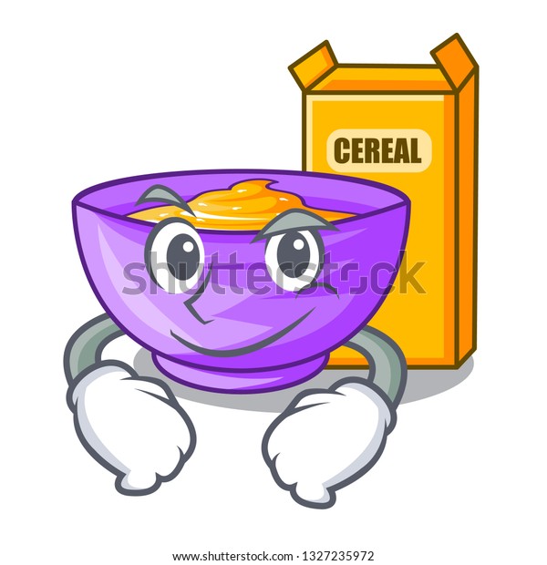 Smirking Cereal Box Character Fridge Stock Vector Royalty Free
