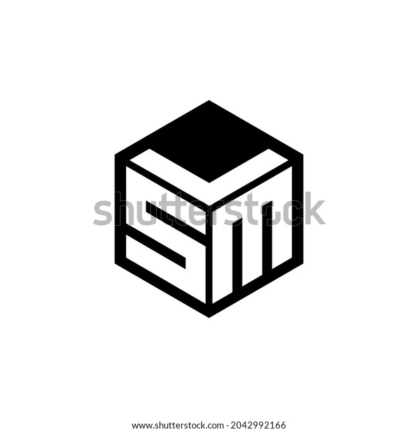Sml Letter Logo Design White Background Stock Vector (Royalty Free ...