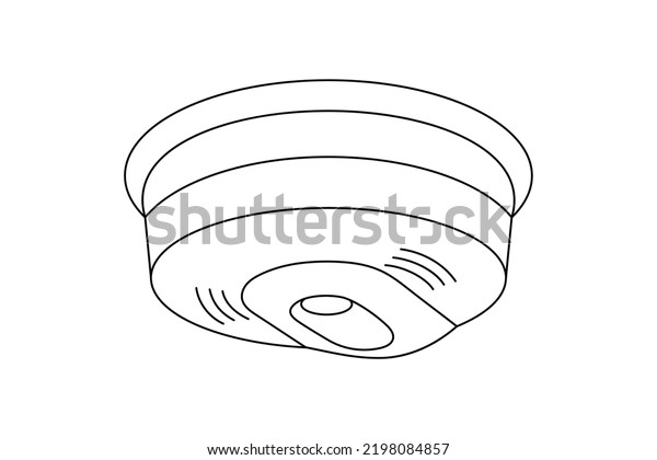 Smoke Detector Sketch Vector Illustration Stock Vector (Royalty Free) 2198084857 | Shutterstock