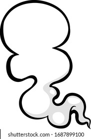 Smoke Doodle Minimal Cute Soft Stock Vector (Royalty Free) 1687899100 ...