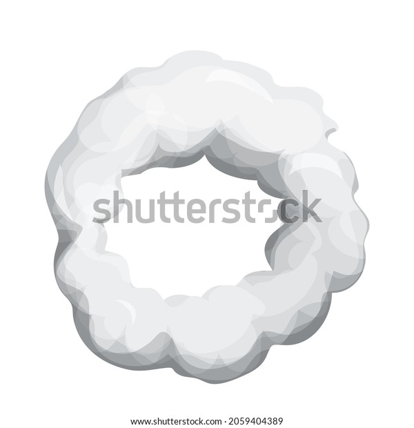 Smoke Dust Explosion Cartoon Style Isolated Stock Vector (Royalty Free ...