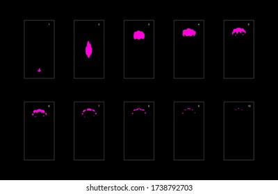 Smoke Effect Poison Smoke Animation Sprite Stock Vector (Royalty Free ...