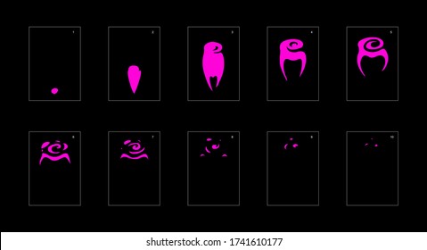 Smoke Effect Poison Smoke Animation Sprite Stock Vector (Royalty Free ...