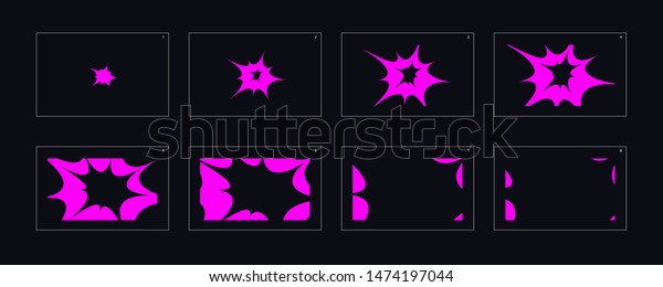 Smoke Explosion Effect Smoke Explosion Sprite Stock Vector (Royalty ...