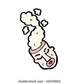 Smoke Head Cartoon Stock Vector (Royalty Free) 62476963 | Shutterstock