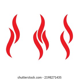 Smoke Hot Icon Vector Set Stock Vector (Royalty Free) 2198271435 ...