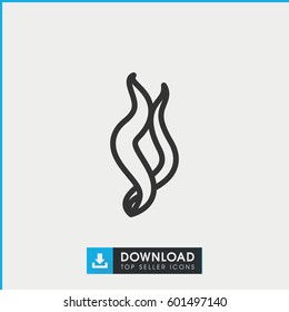 Smoke Icon Simple Outline Smoke Vector Stock Vector (Royalty Free ...