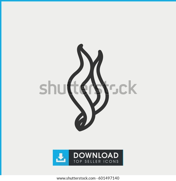 Smoke Icon Simple Outline Smoke Vector Stock Vector (Royalty Free ...
