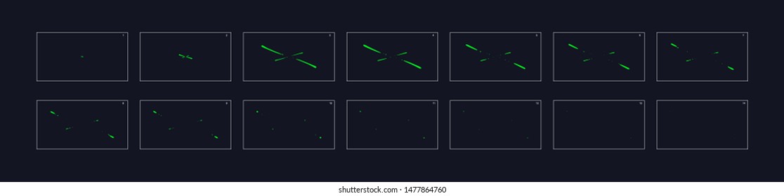 Smoke Line Explosion Animation Smoke Line Stock Vector (Royalty Free ...