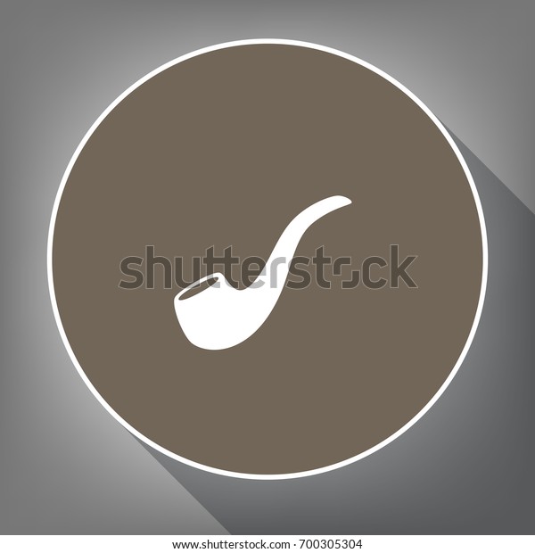 Smoke Pipe Sign Vector White Icon Stock Vector (Royalty Free) 700305304 ...