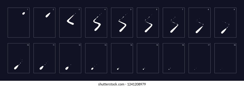 Smoke Trail Animation Smoke Animation Sprite: Vector có sẵn (miễn phí ...