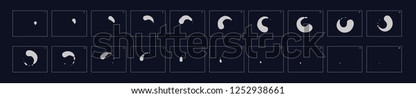 Smoke Trail Animation Trail Smoke Animation Stock Vector (Royalty Free ...