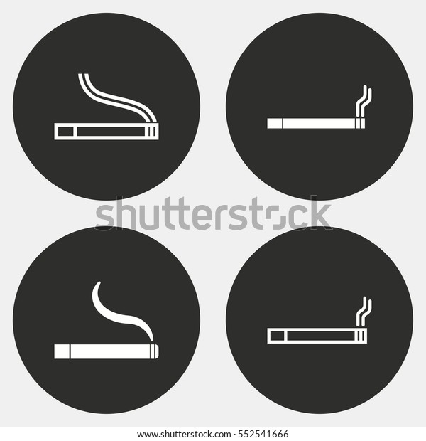 Smoke Vector Icon White Illustration Isolated Stock Vector (Royalty ...