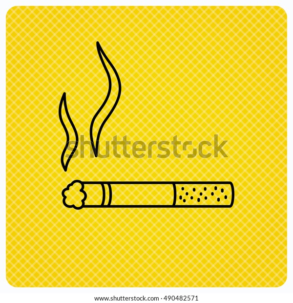 Smoking Allowed Icon Yes Smoke Sign Stock Vector (Royalty Free ...