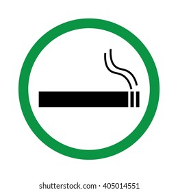 Smoking Allowed Sign Stock Vector (Royalty Free) 405014551 | Shutterstock