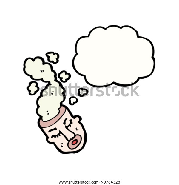 Smoking Brain Cartoon Stock Vector (Royalty Free) 90784328 | Shutterstock