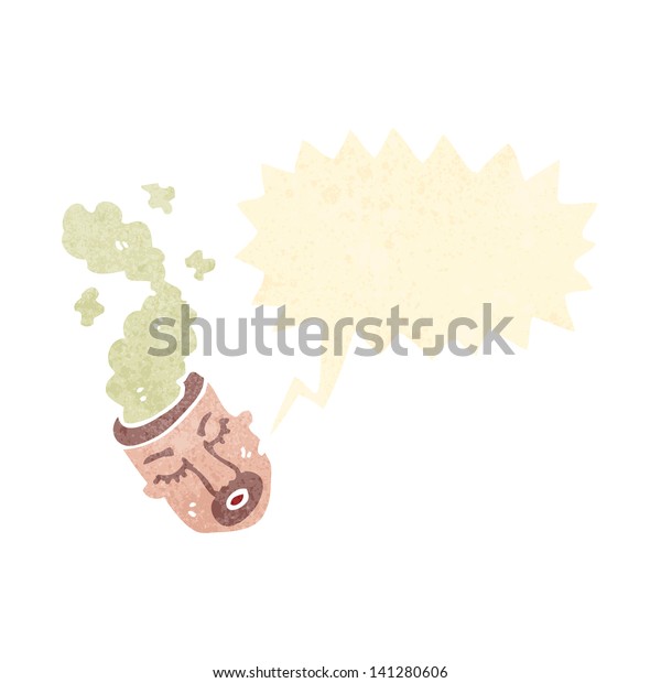 Smoking Head Cartoon Stock Vector (Royalty Free) 141280606 | Shutterstock