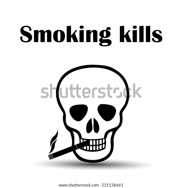 Smoking Kills Stock Vector (Royalty Free) 221136661
