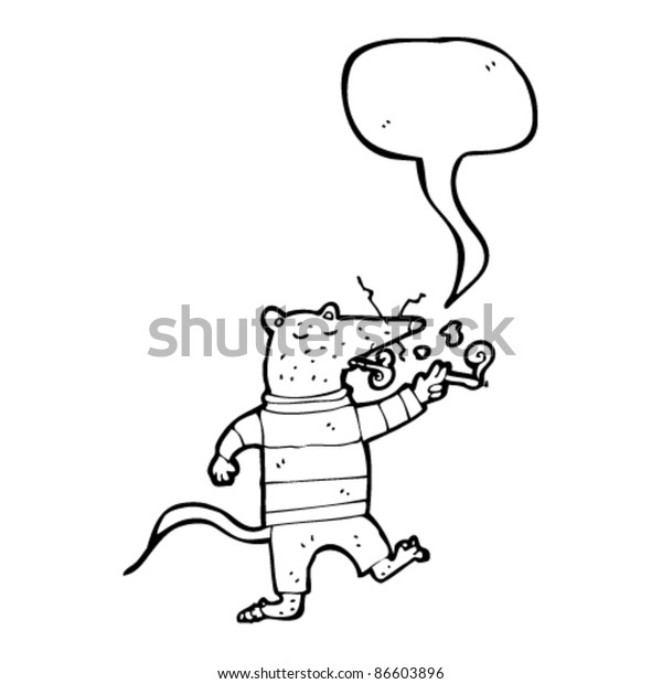 Smoking Rat Cartoon Stock Vector (Royalty Free) 86603896 | Shutterstock