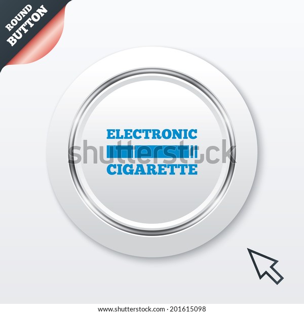 Smoking Sign Icon Ecigarette Symbol Electronic Stock Vector (Royalty ...
