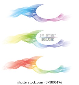 Smoky Banner Background Set Stock Vector (Royalty Free) 373806196 ...