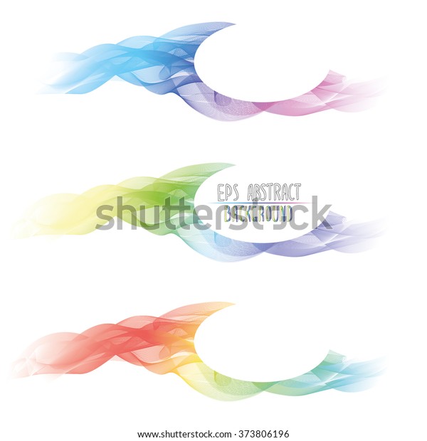 Smoky Banner Background Set Stock Vector (Royalty Free) 373806196 ...