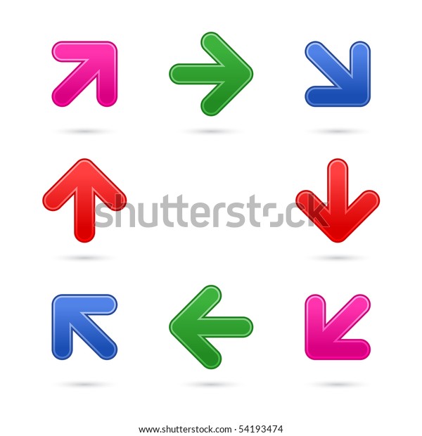 Smooth Arrow Symbol Web 20 Button Stock Vector (Royalty Free) 54193474 ...
