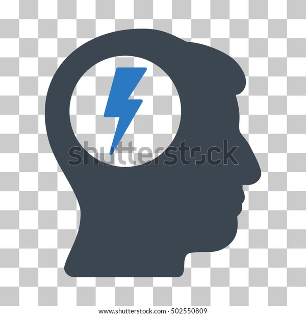 Smooth Blue Brain Electric Shock Toolbar Stock Vector (Royalty Free ...